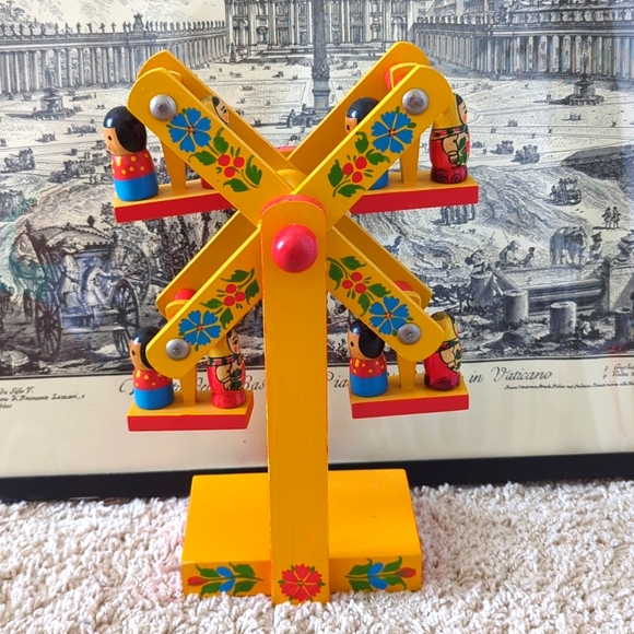 Russian folk art | Art | Russian Ferris Wheel With Nesting Dolls | Poshmark